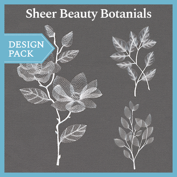 A Sheer Beauty Botanicals Design Pack – Embroidery Library