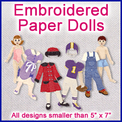 A Embroidered Paper Dolls Design Pack – Embroidery Library