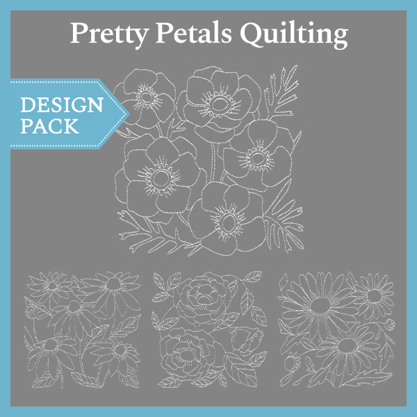A Pretty Petals Quilting Design Pack – Embroidery Library