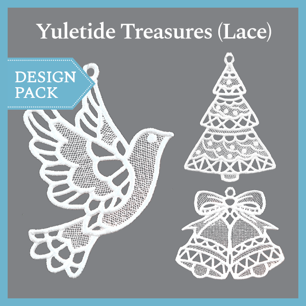 A Yuletide Treasures (Lace) Design Pack – Embroidery Library