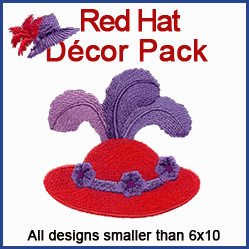 A Red Hat Home Decor Design Pack – Embroidery Library