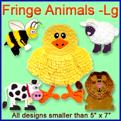 A Fringe Animals Design Pack – Embroidery Library