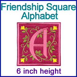 A Friendship Square Alphabet Design Pack – Embroidery Library
