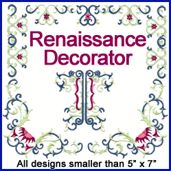 A Renaissance Scroll Decorator Design Pack – Embroidery Library