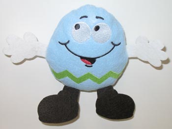 Eggbert Easter Stuffie (In-the-Hoop) – Embroidery Library