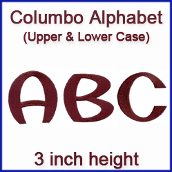 A Columbo Alphabet Design Pack – Embroidery Library