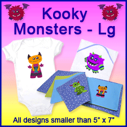 A Kooky Monsters Design Pack – Embroidery Library