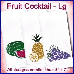 A Fruit Cocktail Design Pack – Embroidery Library