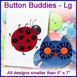 A Button Buddies Design Pack – Embroidery Library