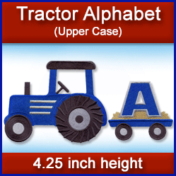 A Tractor Alphabet Design Pack – Embroidery Library