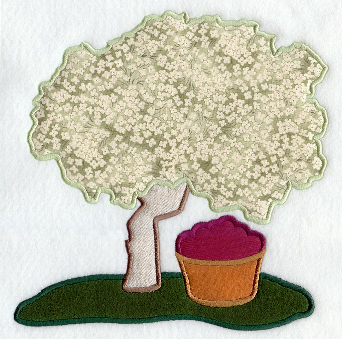 Orchard Scene (Applique) – Embroidery Library