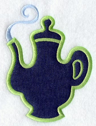Teapot IV (Applique) – Embroidery Library