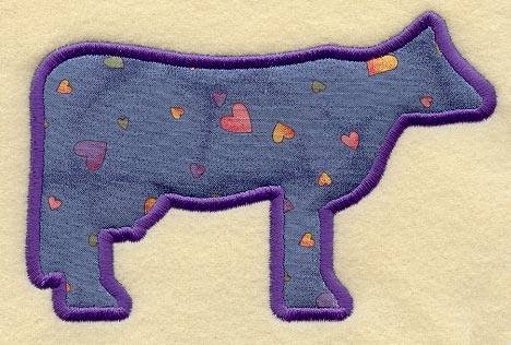 Cow (Applique) – Embroidery Library
