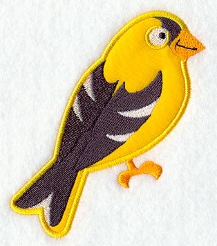 Goldfinch - Male (Applique) – Embroidery Library