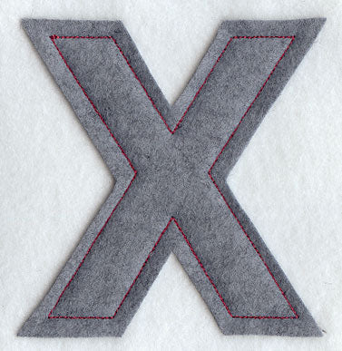 Collegiate Letter Chi (Crafty Cut Applique) (5 Inch) – Embroidery Library