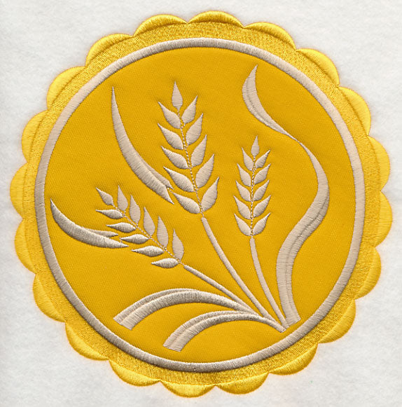 Wheat Stamp (Applique) – Embroidery Library