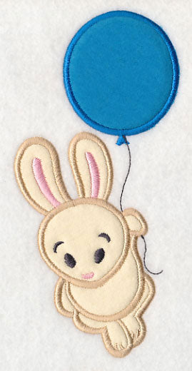 Bunny with Balloon (Applique) – Embroidery Library