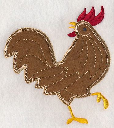 Strutting Rooster (Heirloom Applique) – Embroidery Library