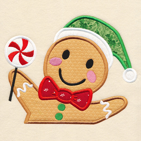 Christmas on the Edge - Gingerbread Man (Applique) – Embroidery Library
